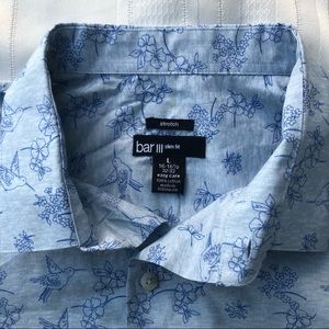 Bar III | Shirts | Bar Iii Shirt Hummingbird Print Long Sleeve Button ...